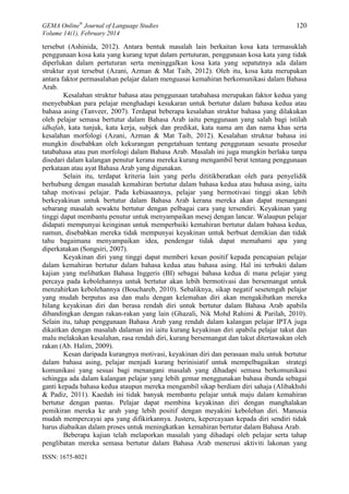 Permasalahan pertuturan bahasa arab sebafai bahasa kedua | PDF