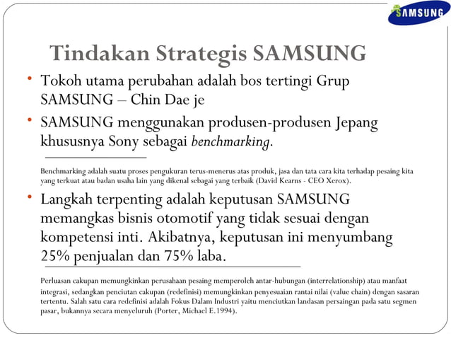 Permasalahan Perusahaan Samsung | PPT