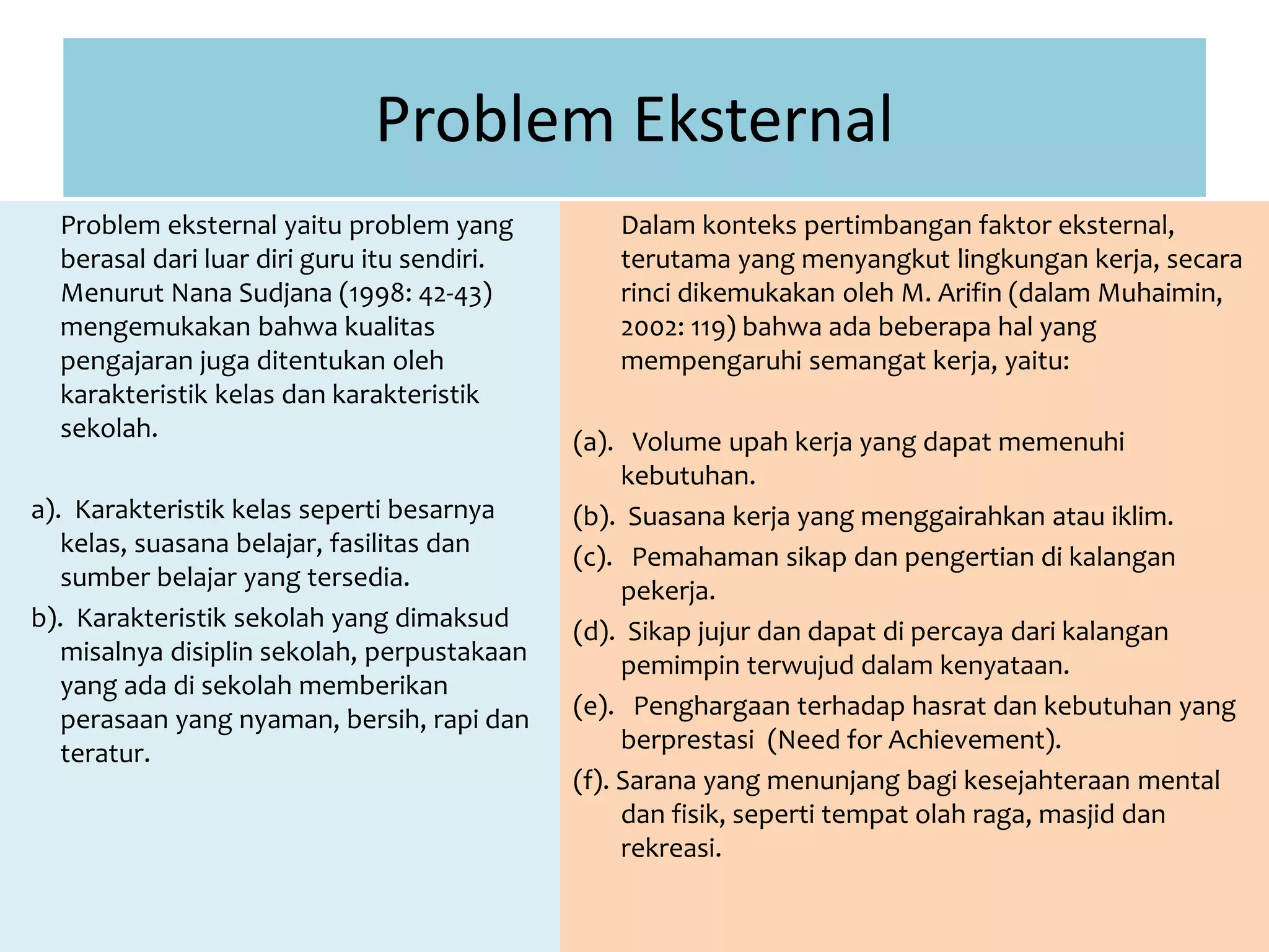 Permasalahan yang dihadapi oleh guru | PPTX
