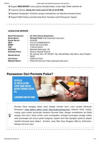 Permata pulsa | PDF