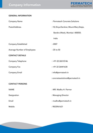 Permatech Brochure | PDF