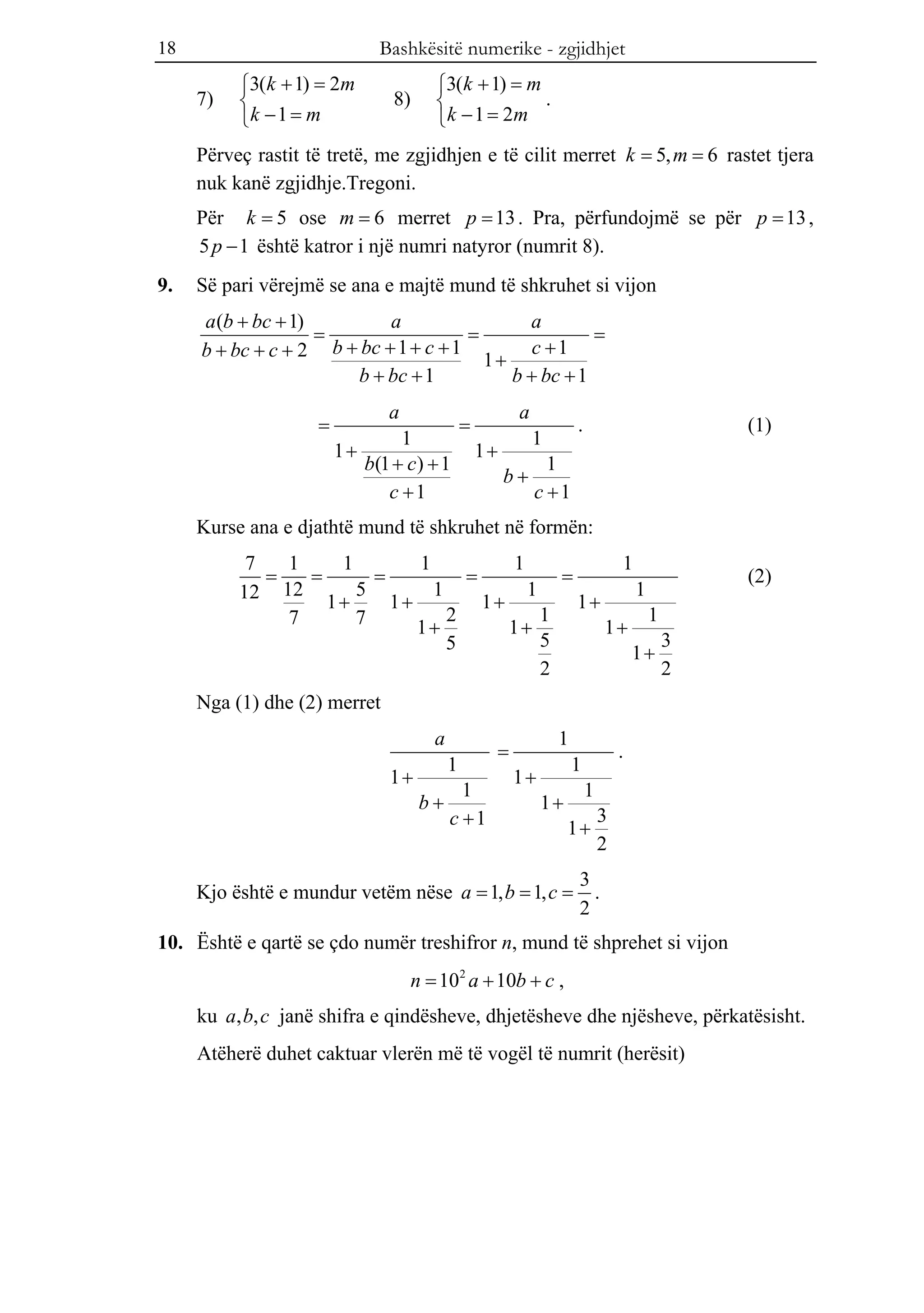 Permbledhje ushtrimesh e problema klasa9 | PDF