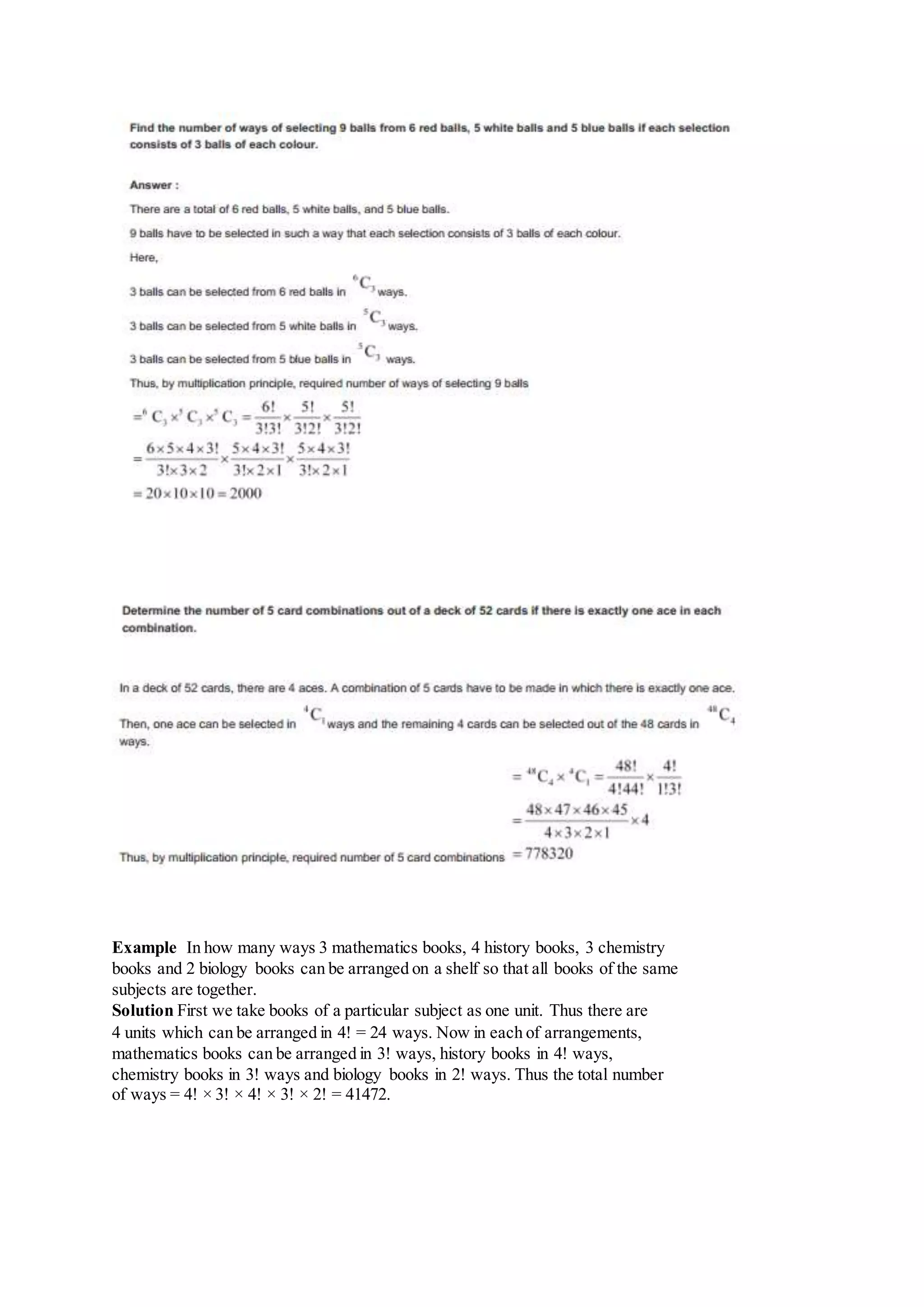 Permutation Combination Docx Programming Languages Computing