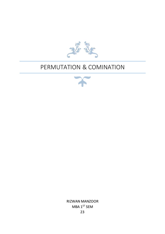 Permutation Combination | DOCX | Programming Languages | Computing