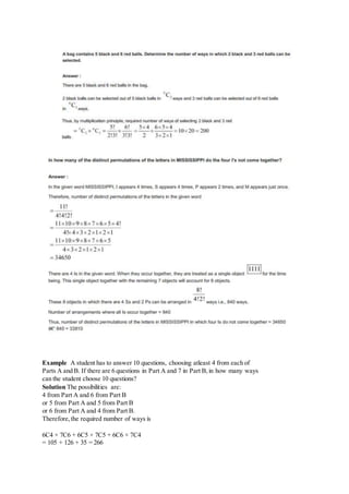 Permutation Combination | DOCX | Programming Languages | Computing