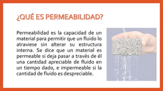 Permeabilidad. | PPTX