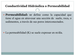 Permeabilidad de los sedimentos | PPTX