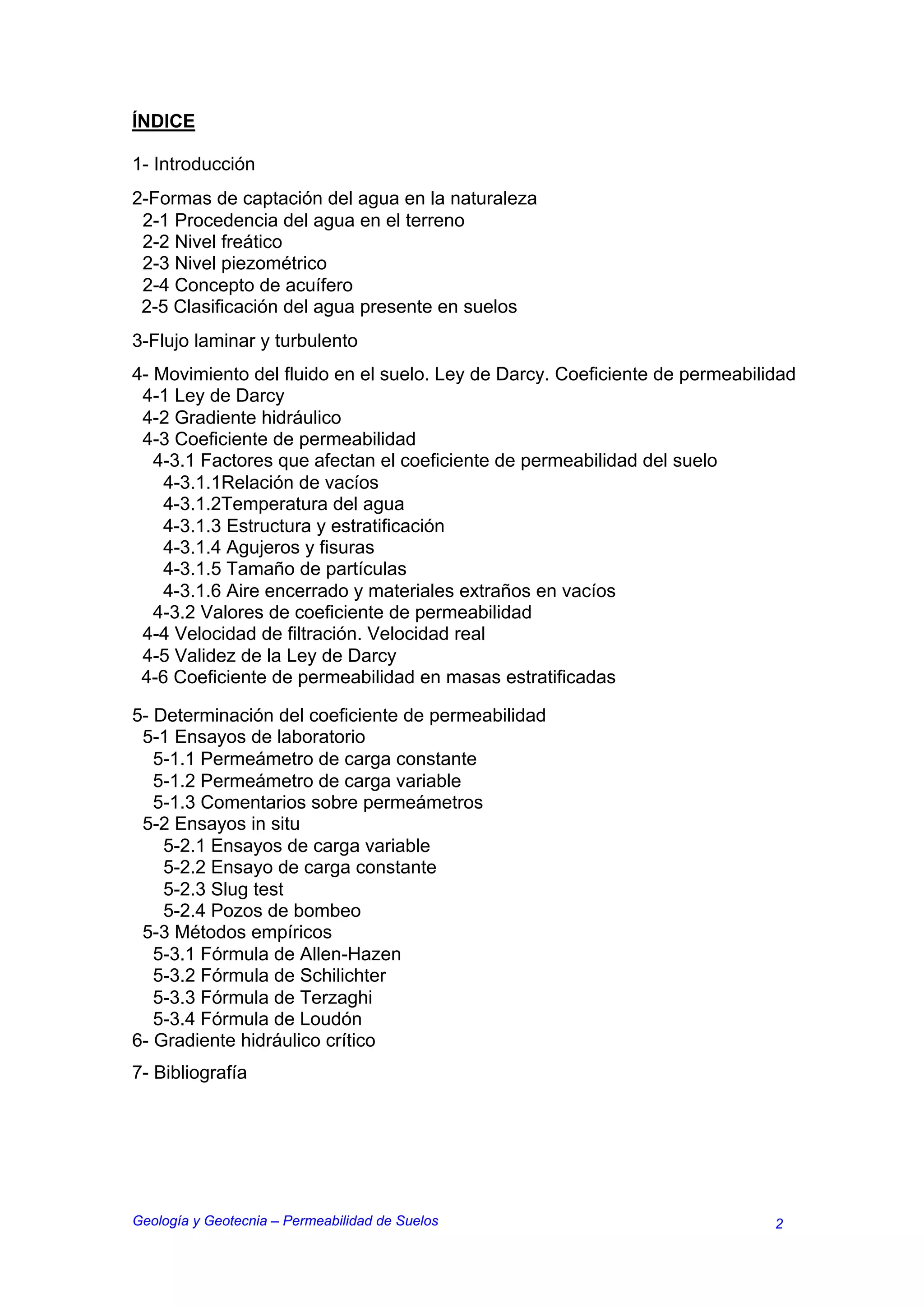 Permeabilidad en suelos carga constante y carga variable | PDF