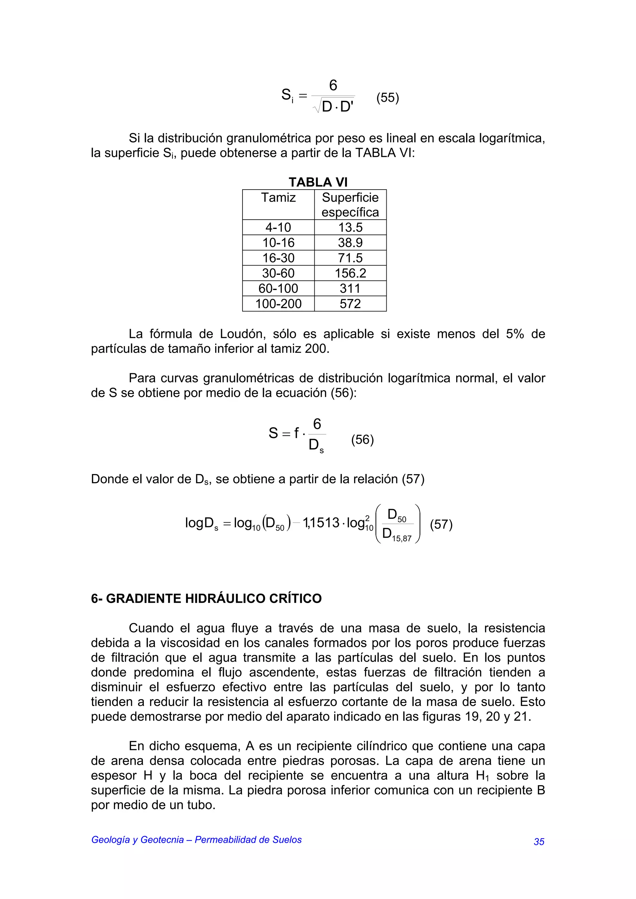 Permeabilidad en suelos carga constante y carga variable | PDF