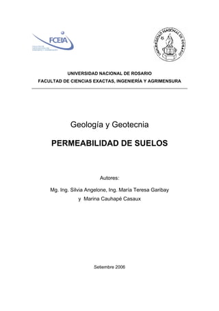 Permeabilidad en suelos carga constante y carga variable | PDF