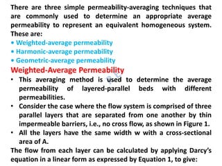 Permeability in formation and its types. Pdf | PDF