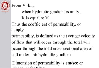 Permeability of a soil geotechnical engineering-1 | PPTX