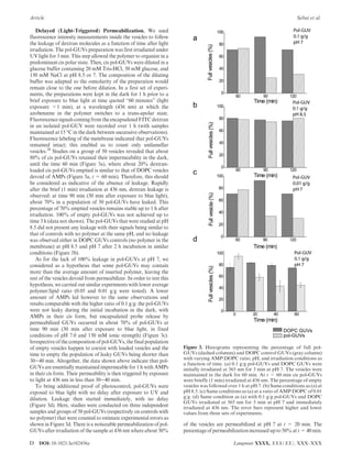 Permeabilization of lipid membranes and cells by a | PDF | Biotech and ...