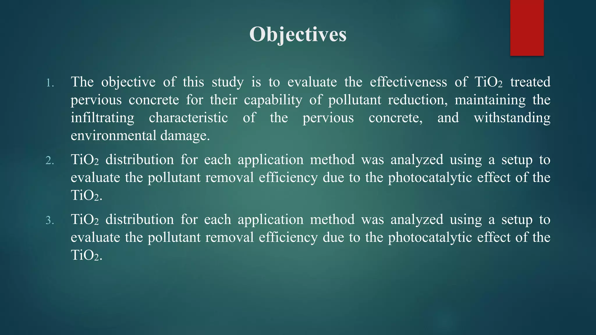 Permeable pavement by using titanium dioxide | PPT