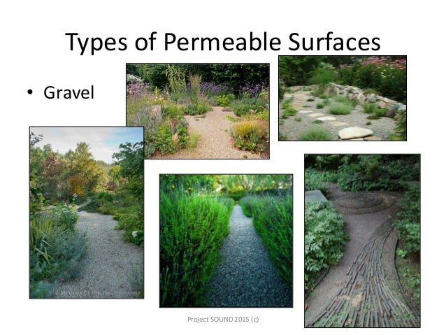 Permeable surfaces