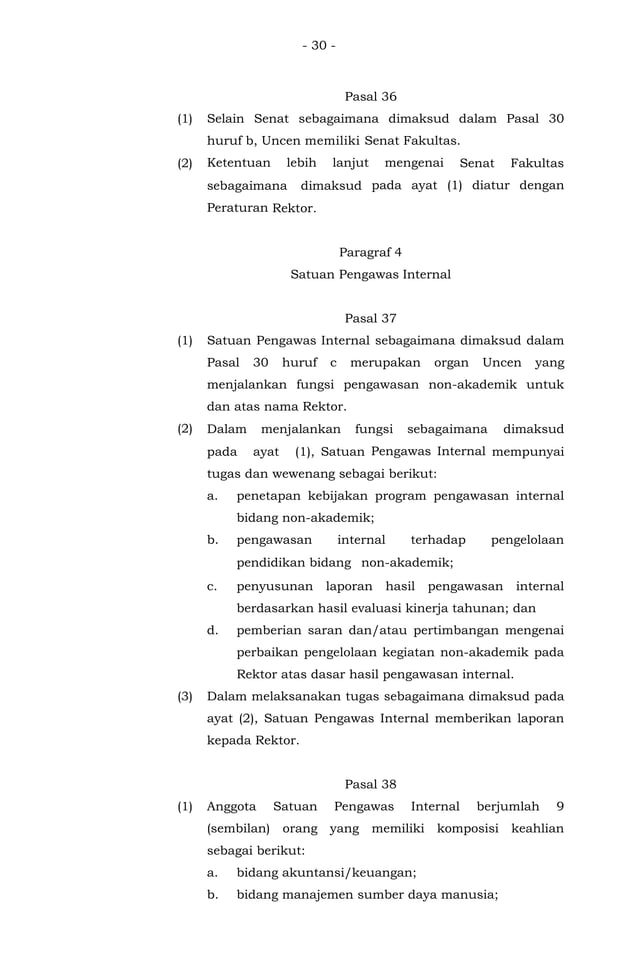 Permen N0 32 Tahun 2017 tentang Statuta Universitas Cenderawasih | PDF