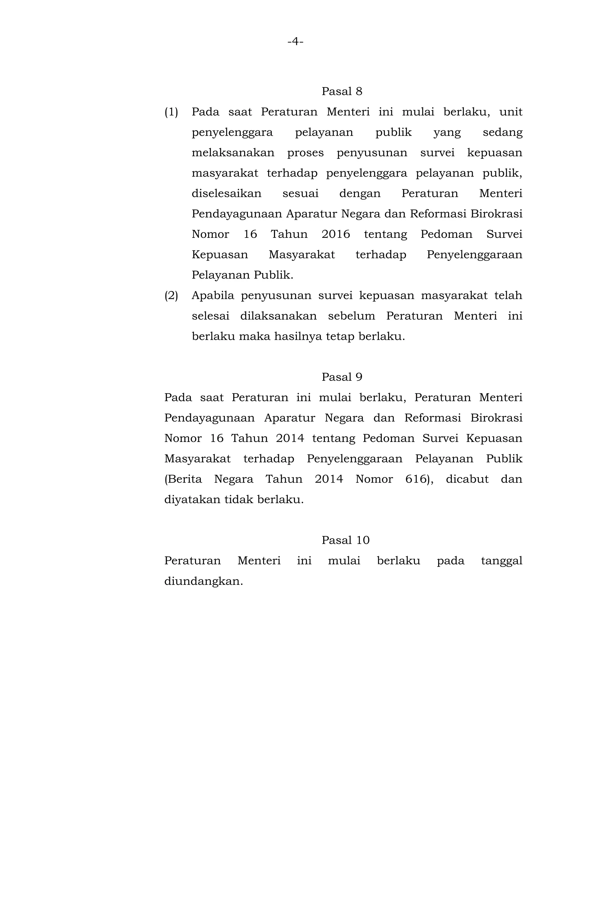 Pedoman survei Kepuasan Masyarakat | PDF