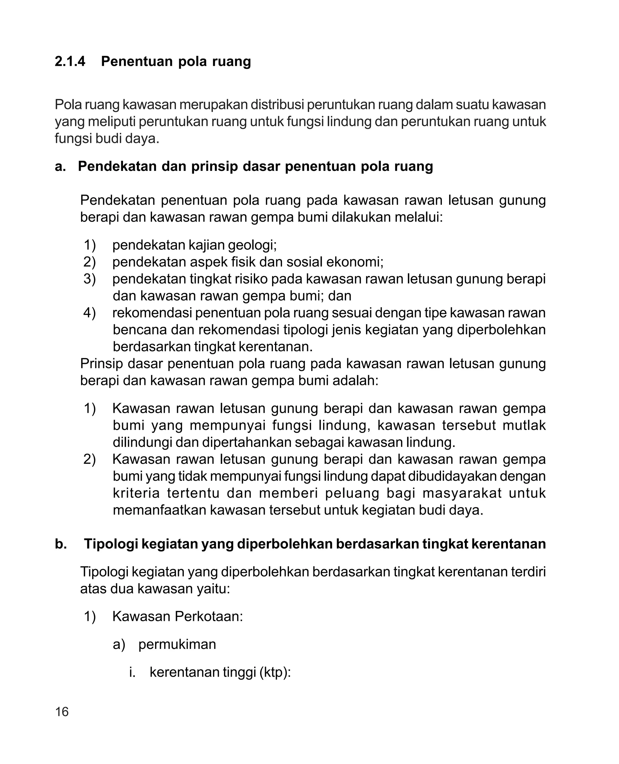 Permen21 th 2007 tt pedoman penatan ruang kawasan rawan letusan gunung ...