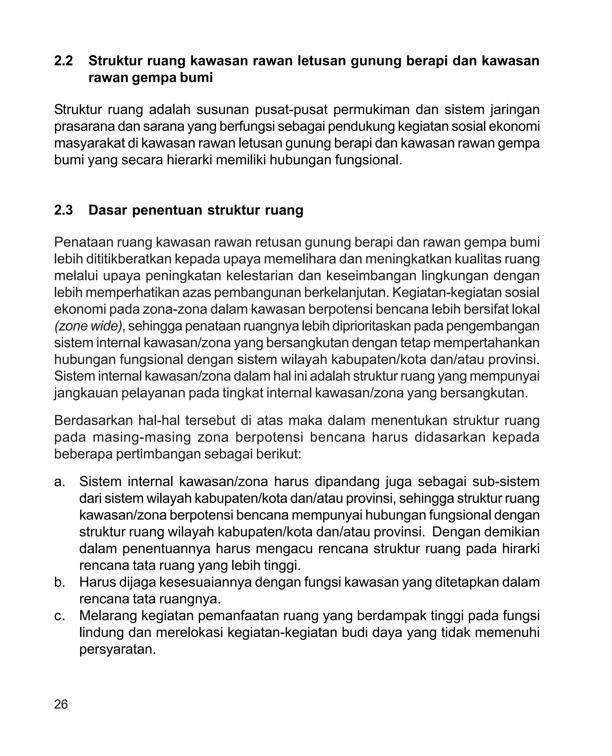 Permen21 th 2007 tt pedoman penatan ruang kawasan rawan letusan gunung ...
