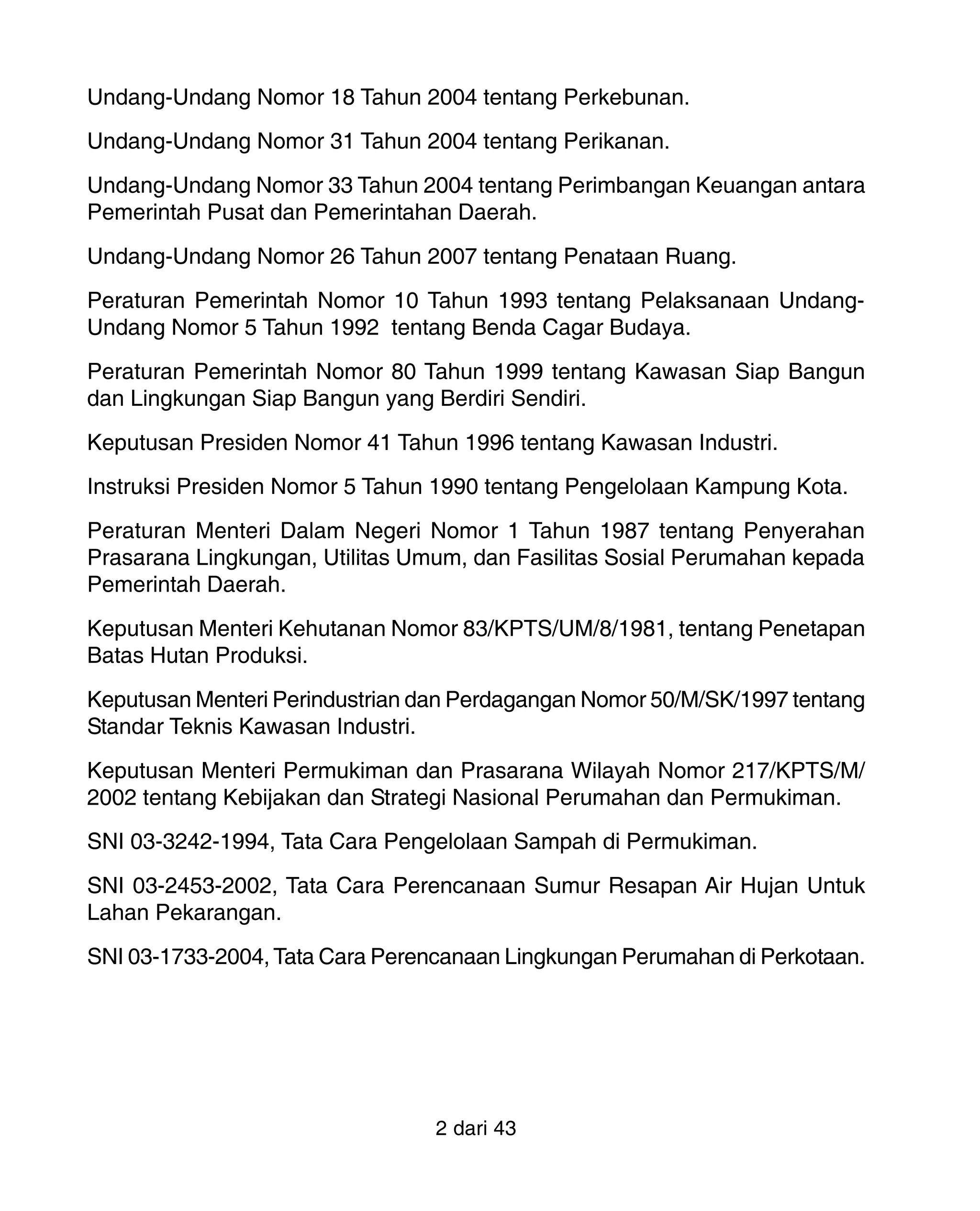 Permen41 th 2007 tt pedoman kriteria kawasan budidaya | PDF