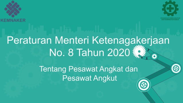 Permenaker 8 tahun 2020 PU K3 mekanik standar k3 di bidang mekanik dari ...