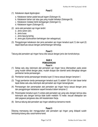 Permenaker+apar | PDF