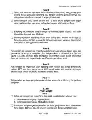 Permenaker+apar | PDF
