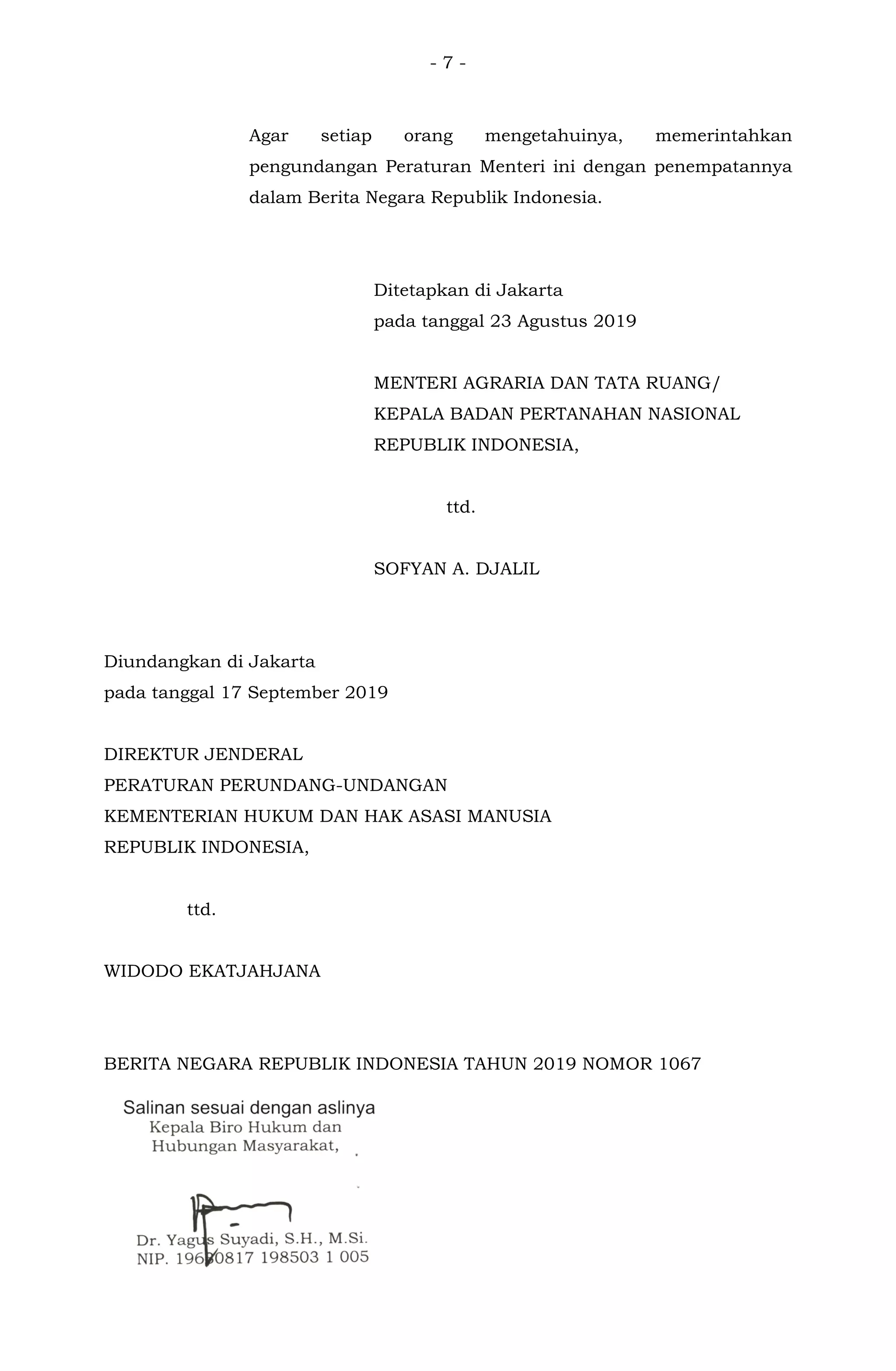 Permen atr/bpn no 22 tahun 2019 tentang percepatan perizinan pemanfaatan ruang | PDF