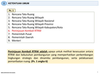 PERMEN ATR NOMOR 6 TAHUN 2017 PENINJAUAN KEMBALI | PPTX