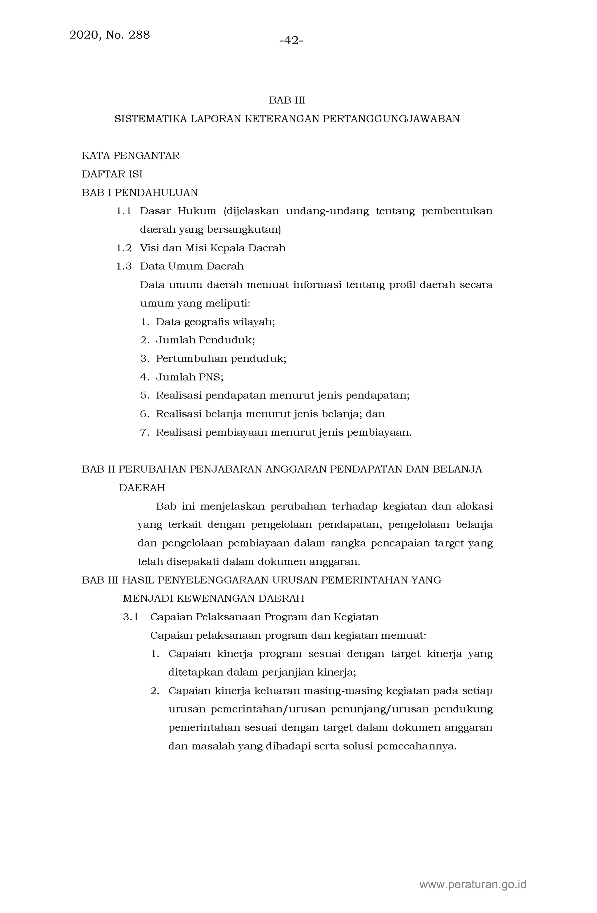 Permendagri 18 Tahun 2020-lppd.pdf tata cara penyusunan LPPD | PDF