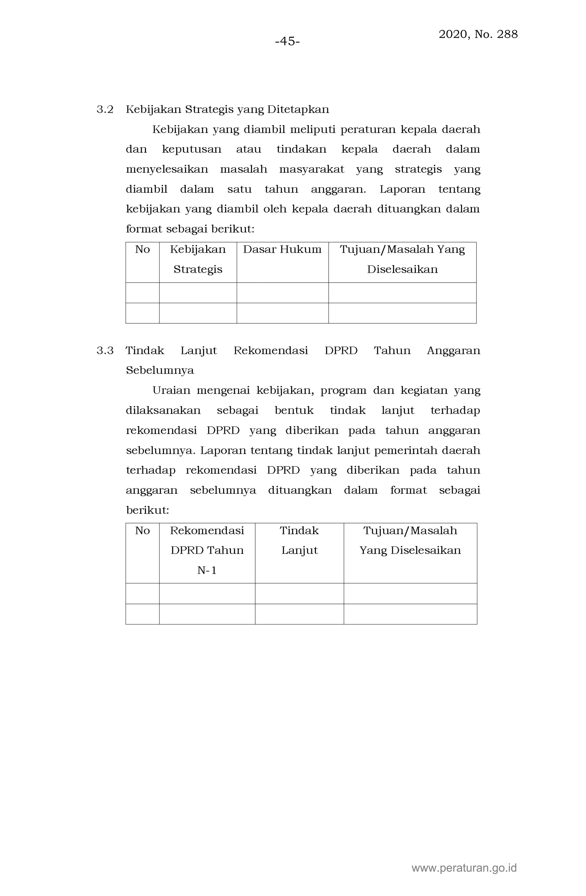 Permendagri 18 Tahun 2020-lppd.pdf tata cara penyusunan LPPD | PDF