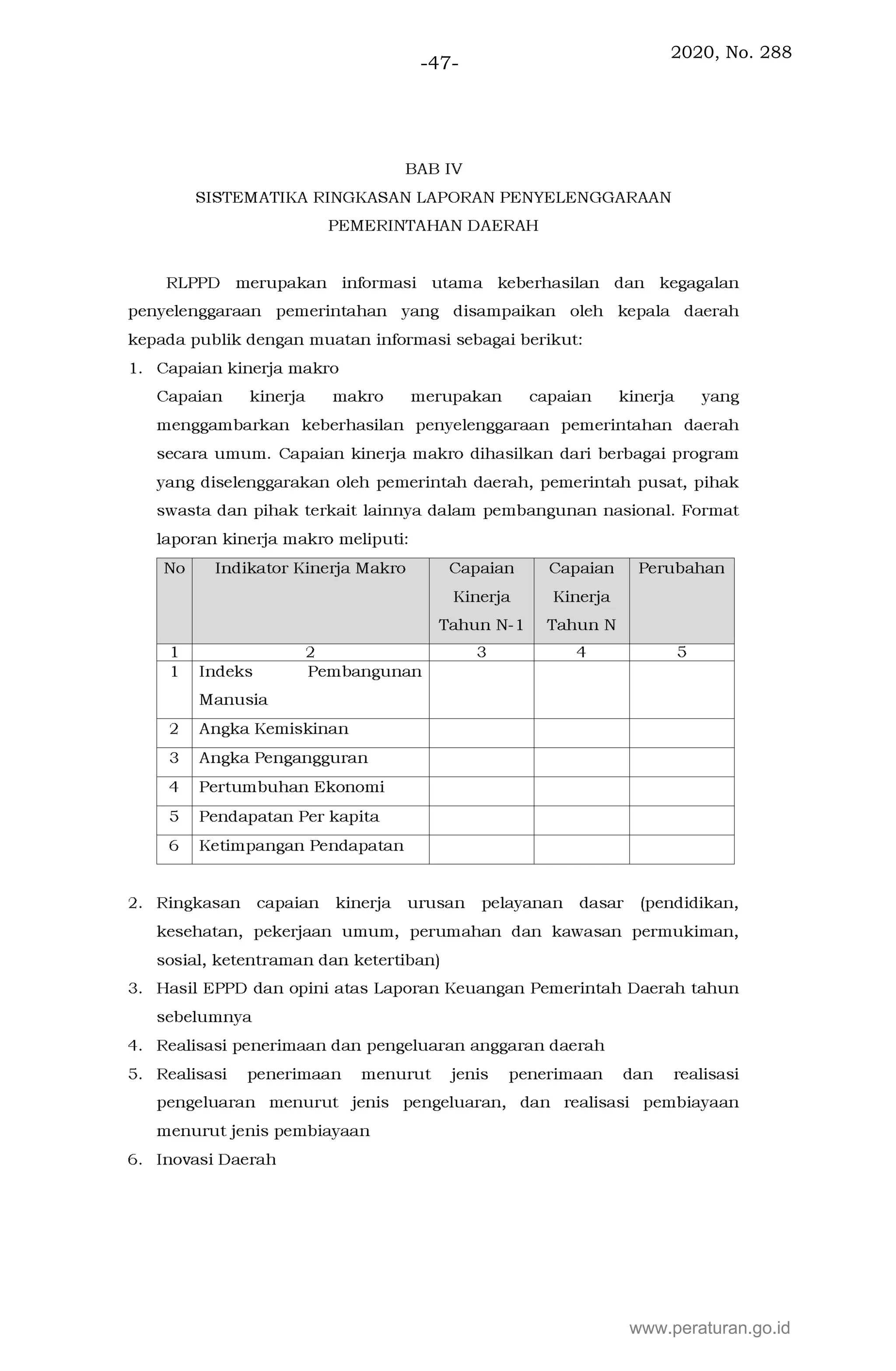 Permendagri 18 Tahun 2020-lppd.pdf tata cara penyusunan LPPD | PDF