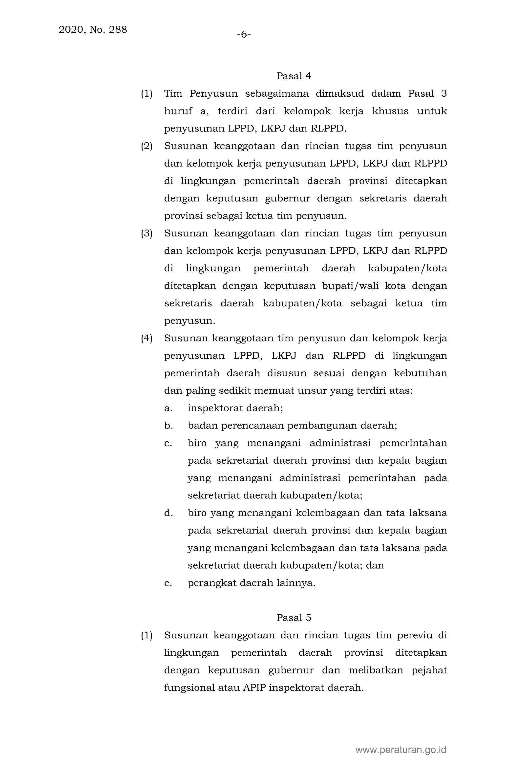 Permendagri 18 Tahun 2020-lppd.pdf tata cara penyusunan LPPD | PDF