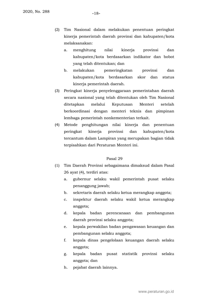 Permendagri 18 Tahun 2020-lppd.pdf tata cara penyusunan LPPD | PDF