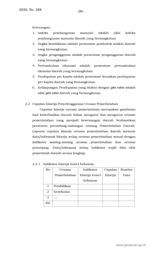 Permendagri 18 Tahun 2020-lppd.pdf tata cara penyusunan LPPD | PDF
