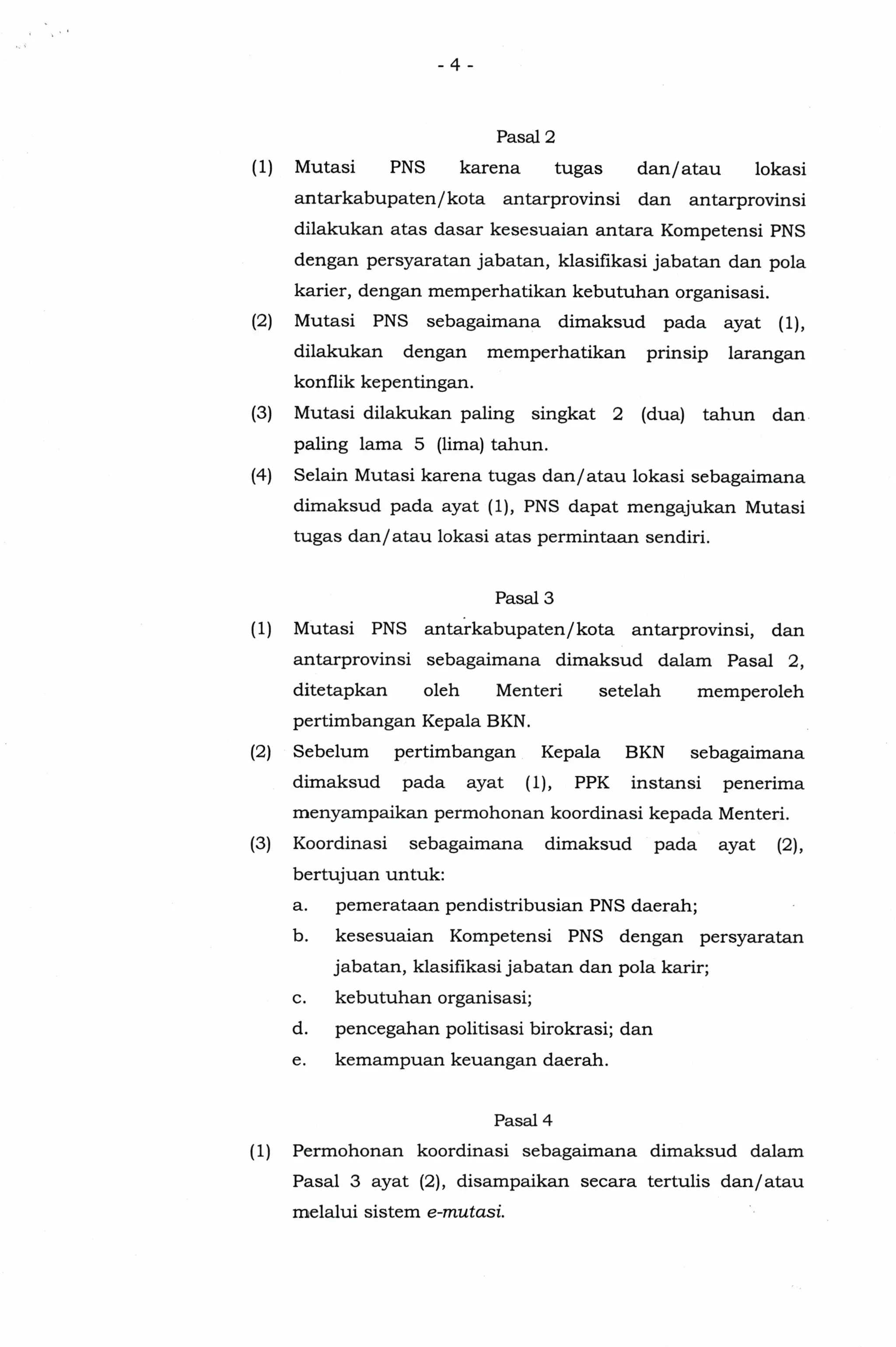 Permendagri 58 tahun 2019 tentang Mutasi PNS antarKabupaten/Kota ...