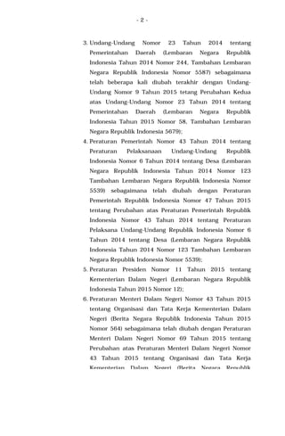 Permendagri no. 1_tahun_2017_ | PDF