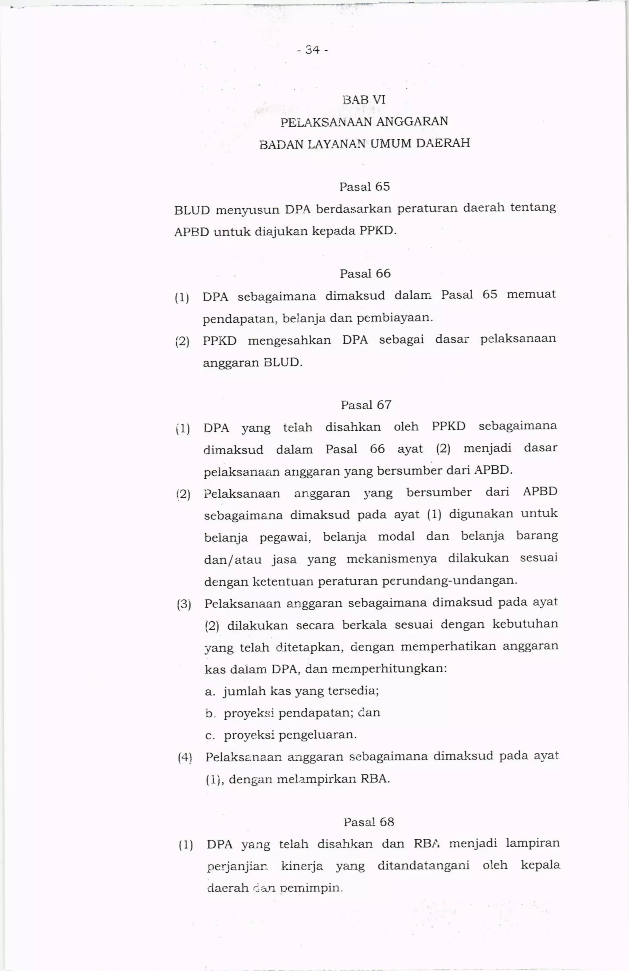 Permendagri No. 79 Tahun 2018 Tentang BLUD | PDF