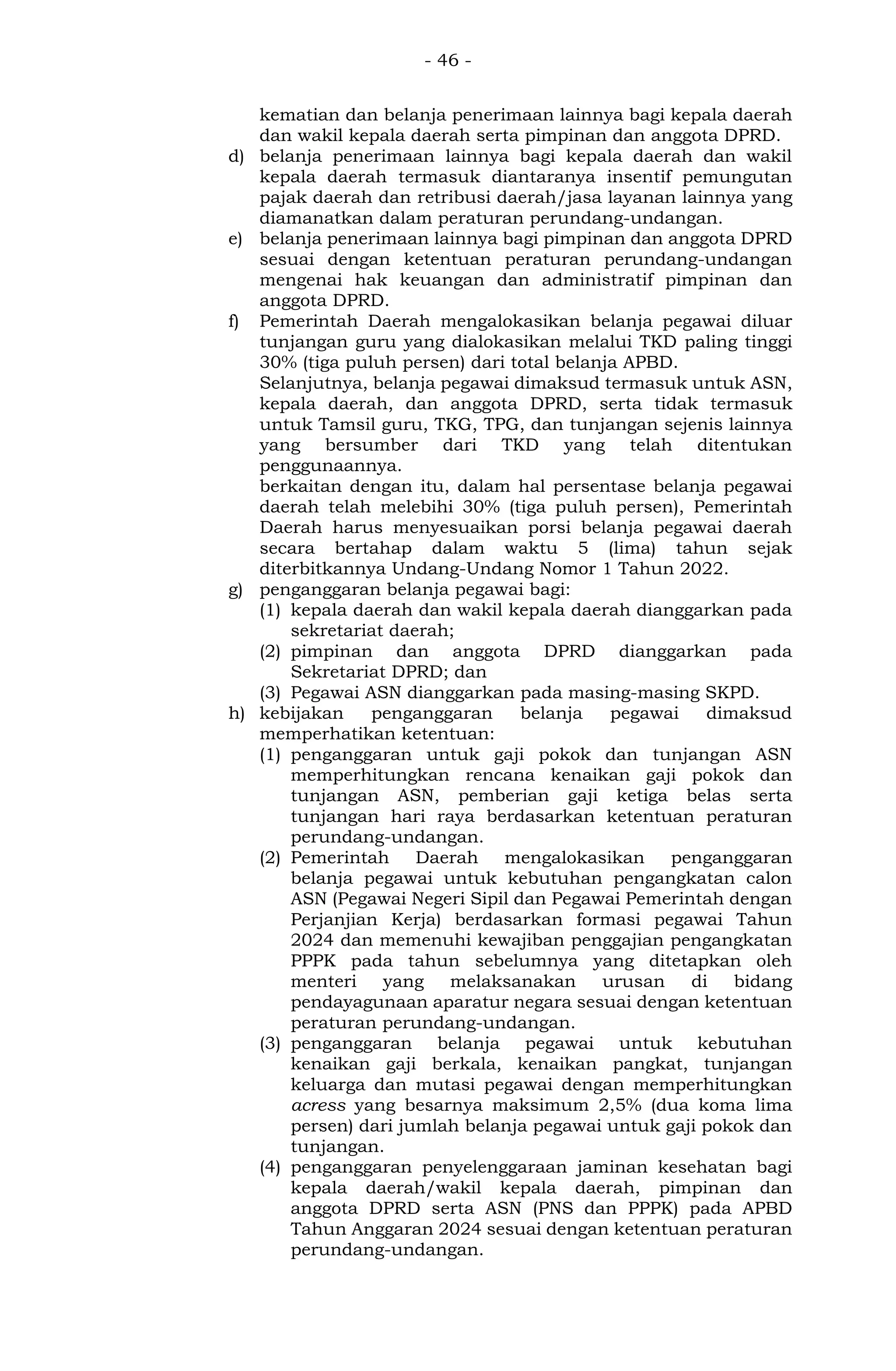 Permendagri No 15 Tahun 2023 Pedoman Penyusunan APBD | PDF