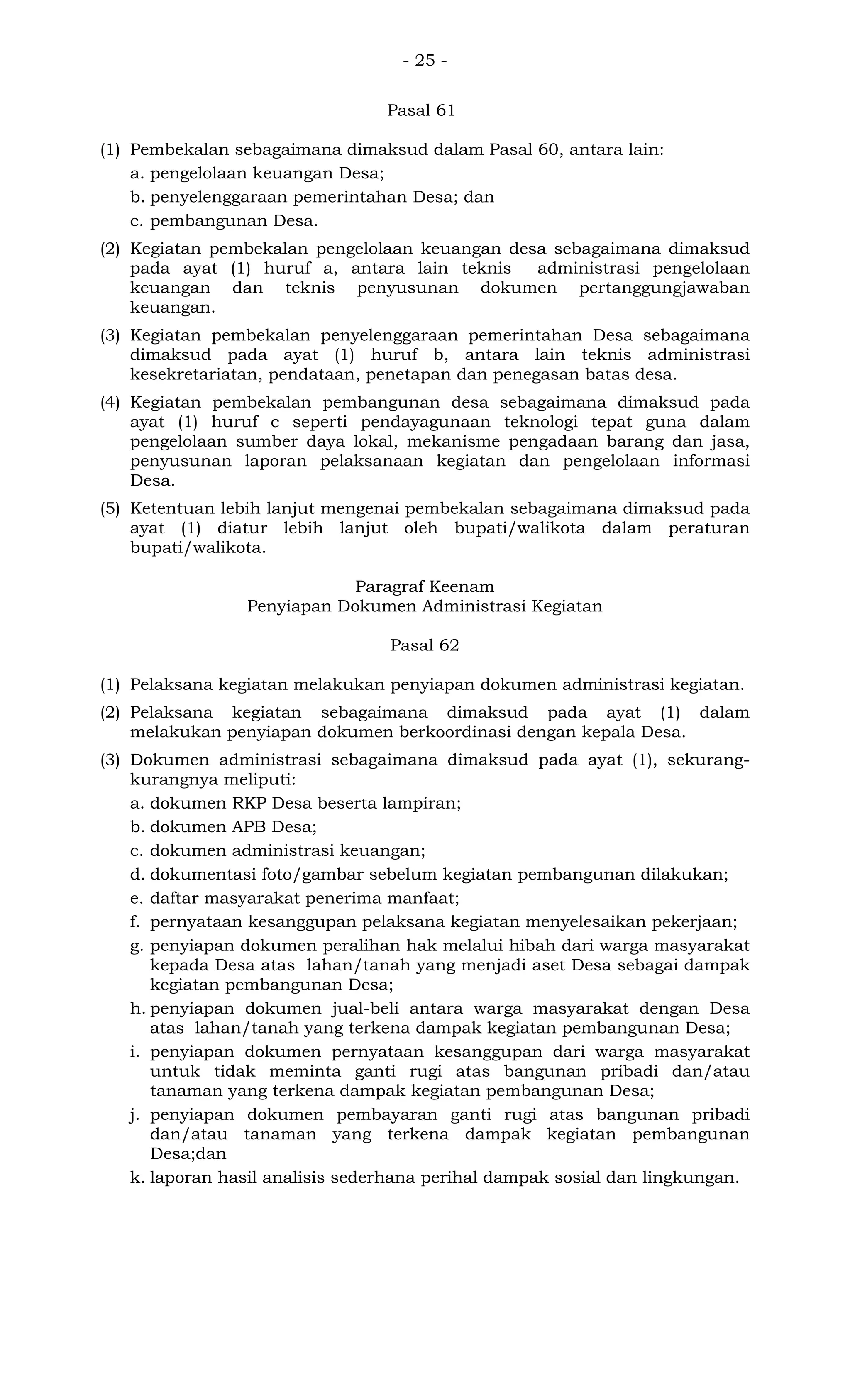 Permendagri No. 114 Tahun 2014 | PDF