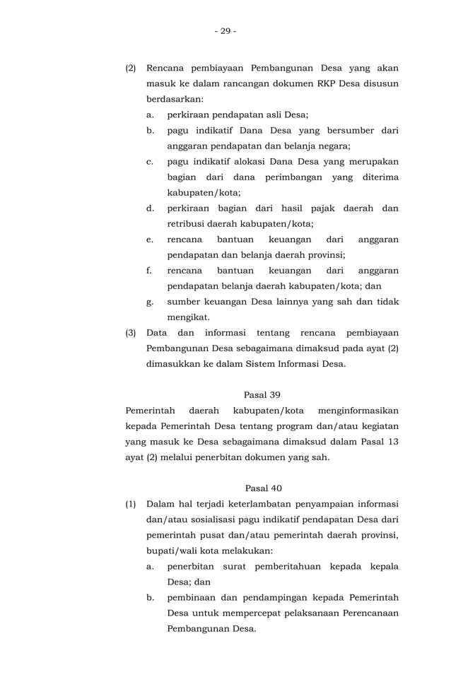 Permen desapdtt nomor 21 tahun 2020 tentang pedoman ppmd & sd gs | PDF