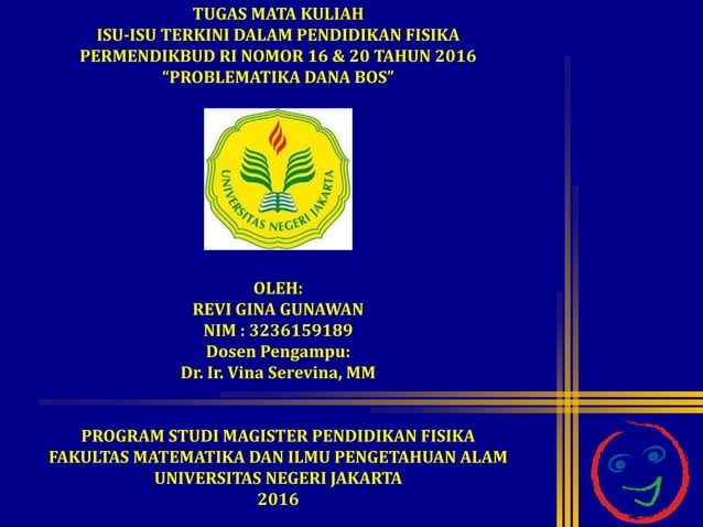 Permendikbud 16-2016 (bos) revi gina gunawan | PPT