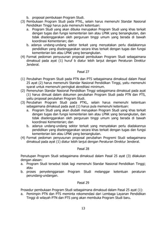 Permendikbud95 2014 ptn-pts | PDF
