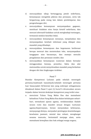 Permendikbudristek 5 Tahun 2022 Standar Kompetensi Lulusan.pdf