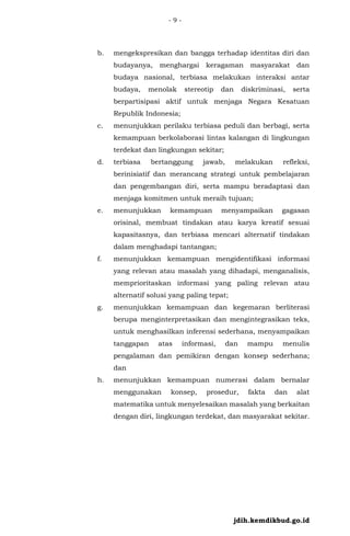 Permendikbudristek 5 Tahun 2022 Standar Kompetensi Lulusan.pdf