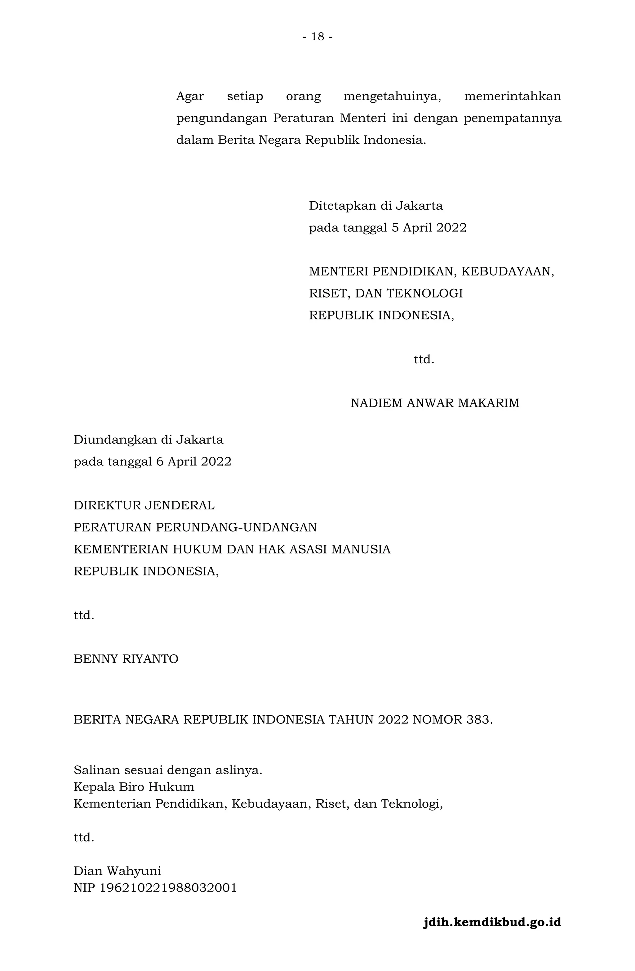 Permendikbudristek No 16 Tahun 2022 ttg Standar Proses.pdf