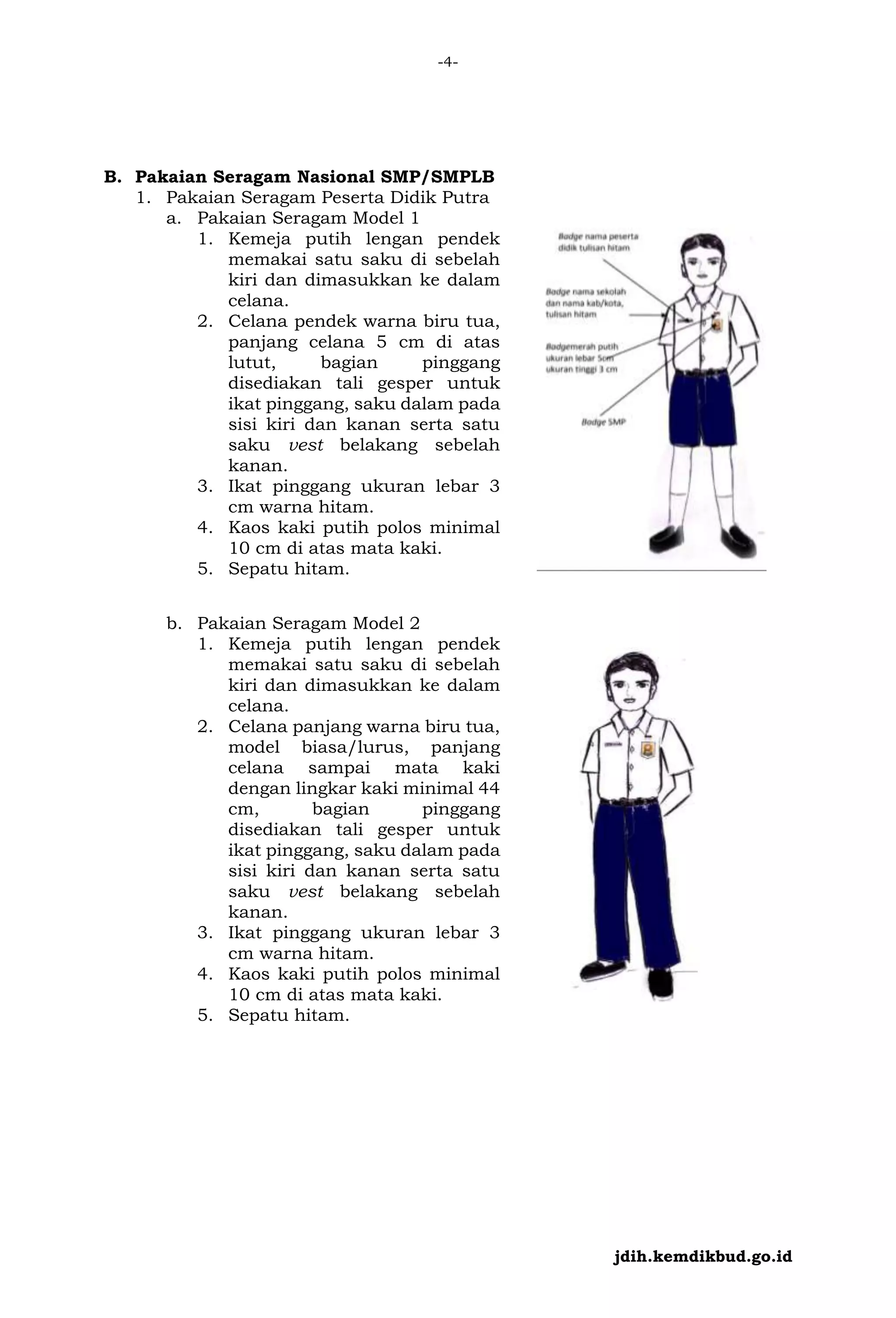 Permendikbudristek Nomor 50 Tahun 2022 tentang Pakaian Seragam Sekolah ... Permendikbudristek Nomor 50 Tahun 2022 tentang Pakaian Seragam Sekolah ...