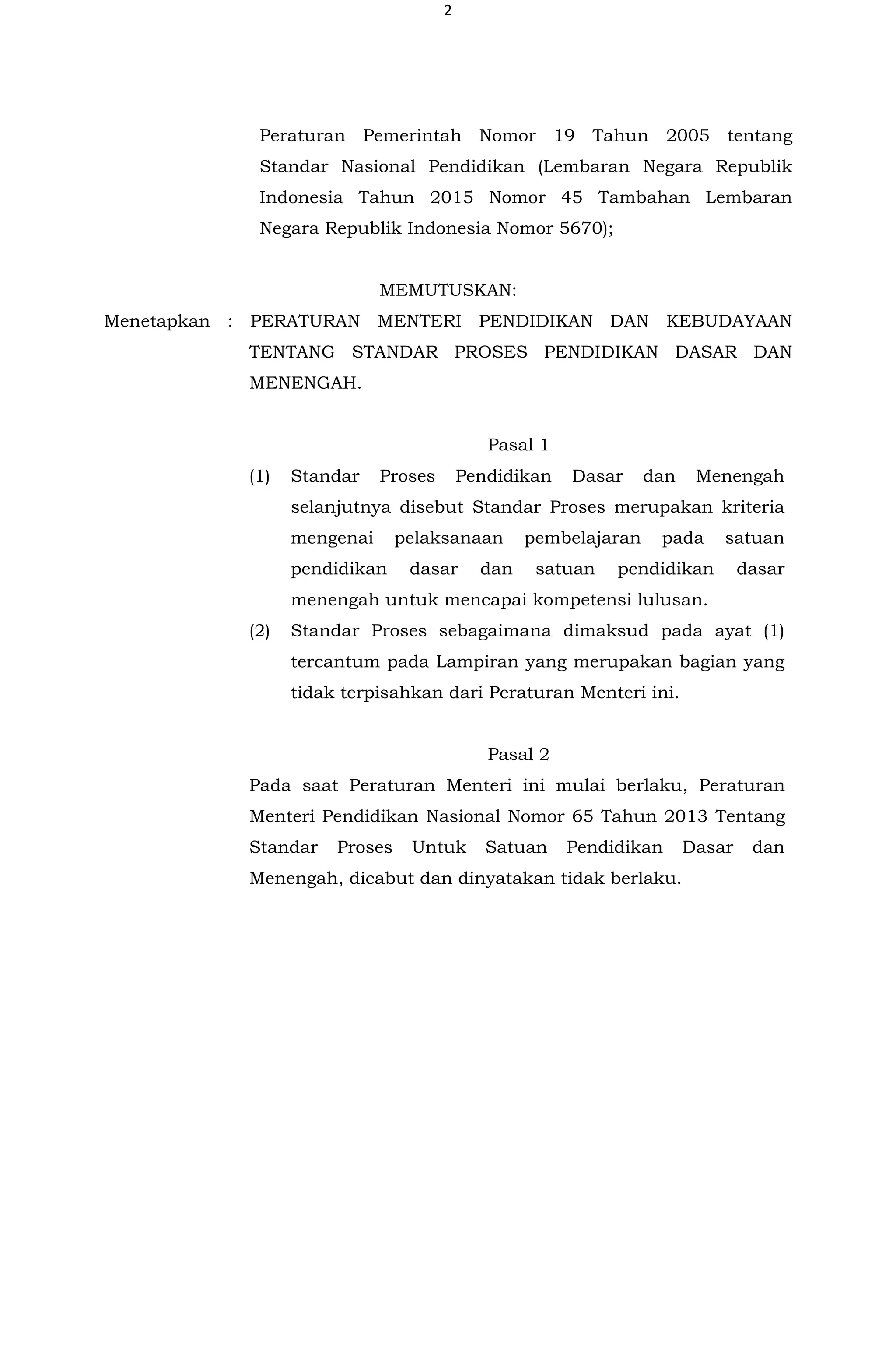Permendikbud tahun2016 nomor022 | PDF Permendikbud tahun2016 nomor022 | PDF