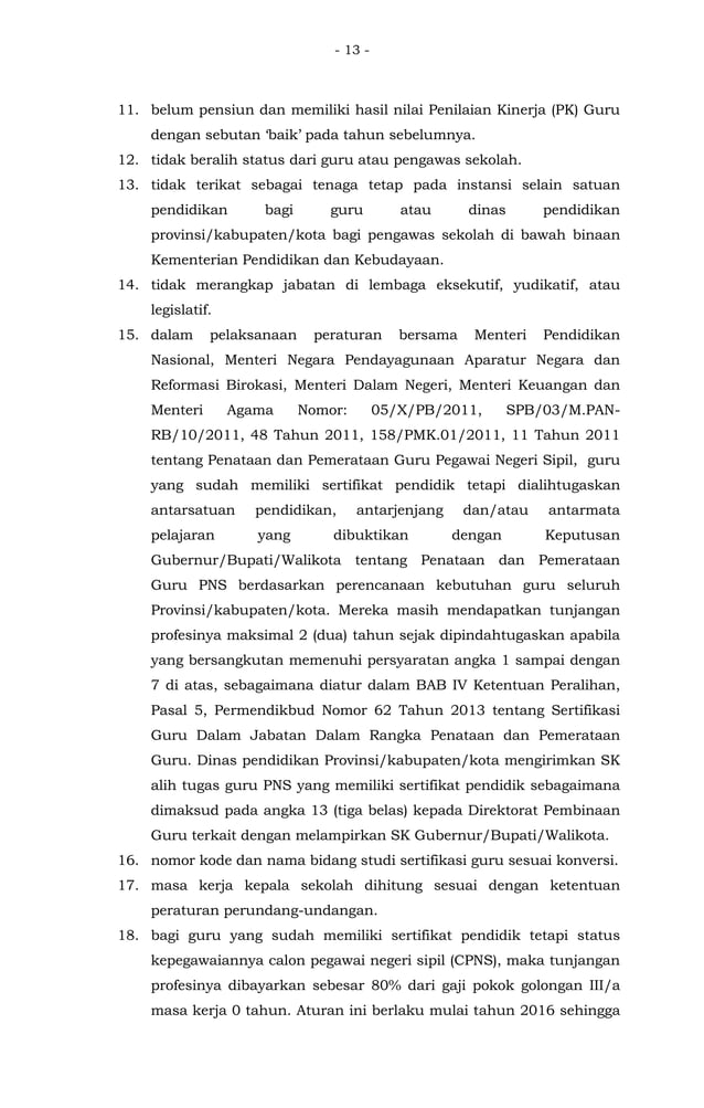 Permendikbud th. 2016 no. 017 | PDF