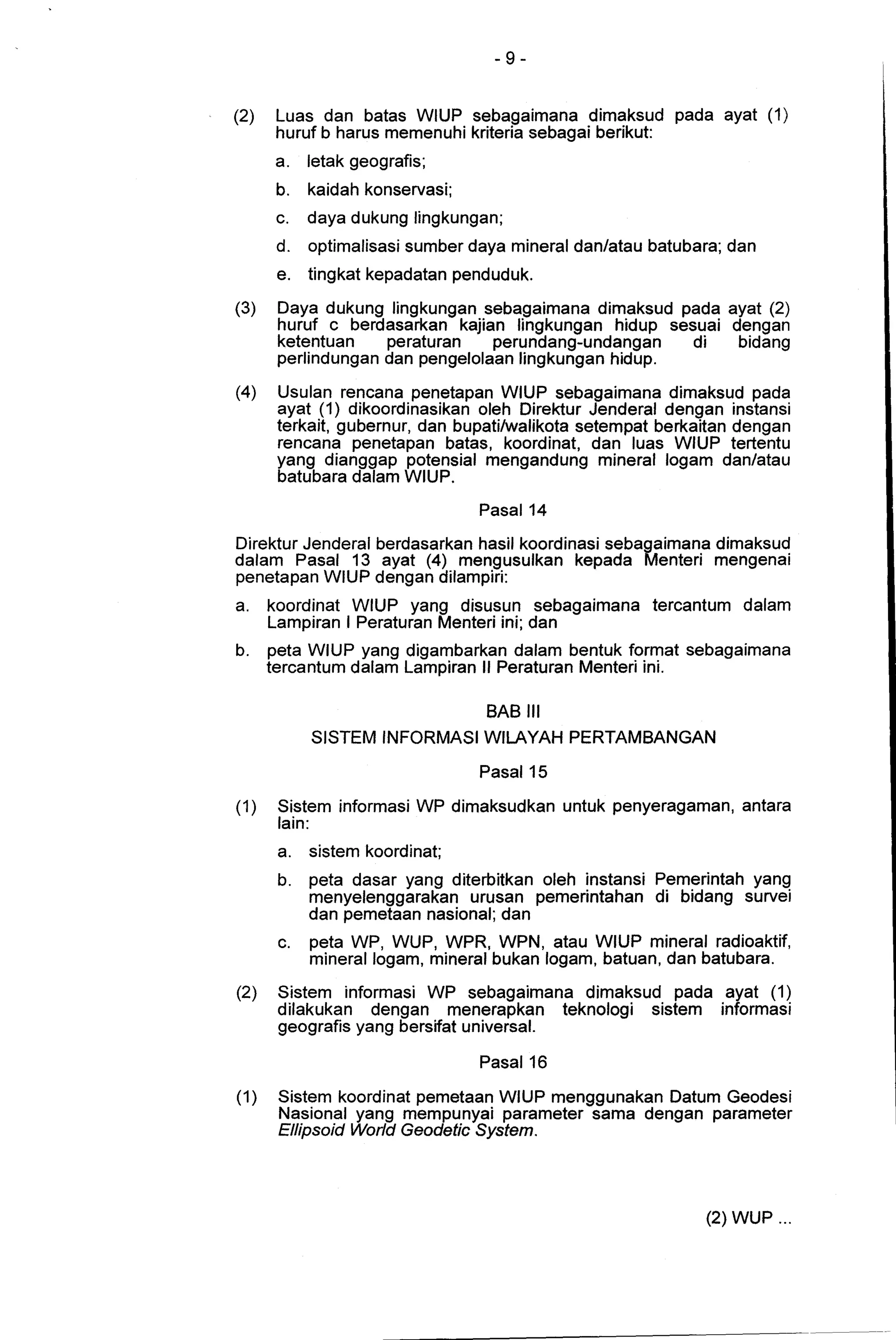 Permen esdm 12 2011 tentang tata cara penetapan wilayah usaha ...